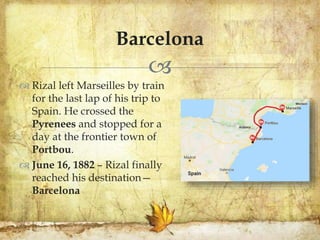 Rizal's Sojourn in Europe | PPTX
