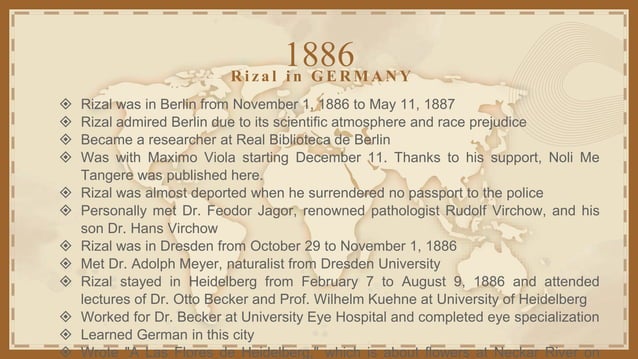 Rizal’s Travel in Europe.pptx | Europe Travel | Travel Locations