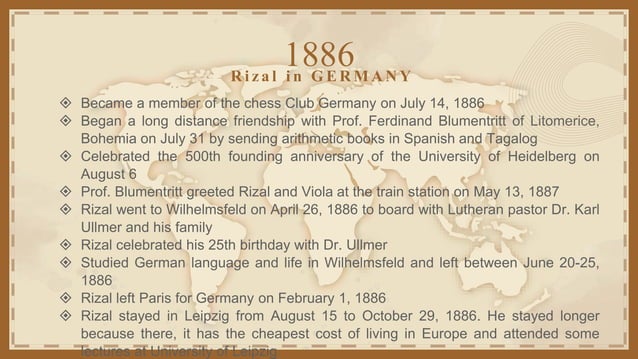 Rizal’s Travel in Europe.pptx | Europe Travel | Travel Locations