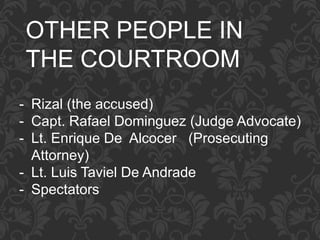 Rizal’s trial - self-explanation | PPTX