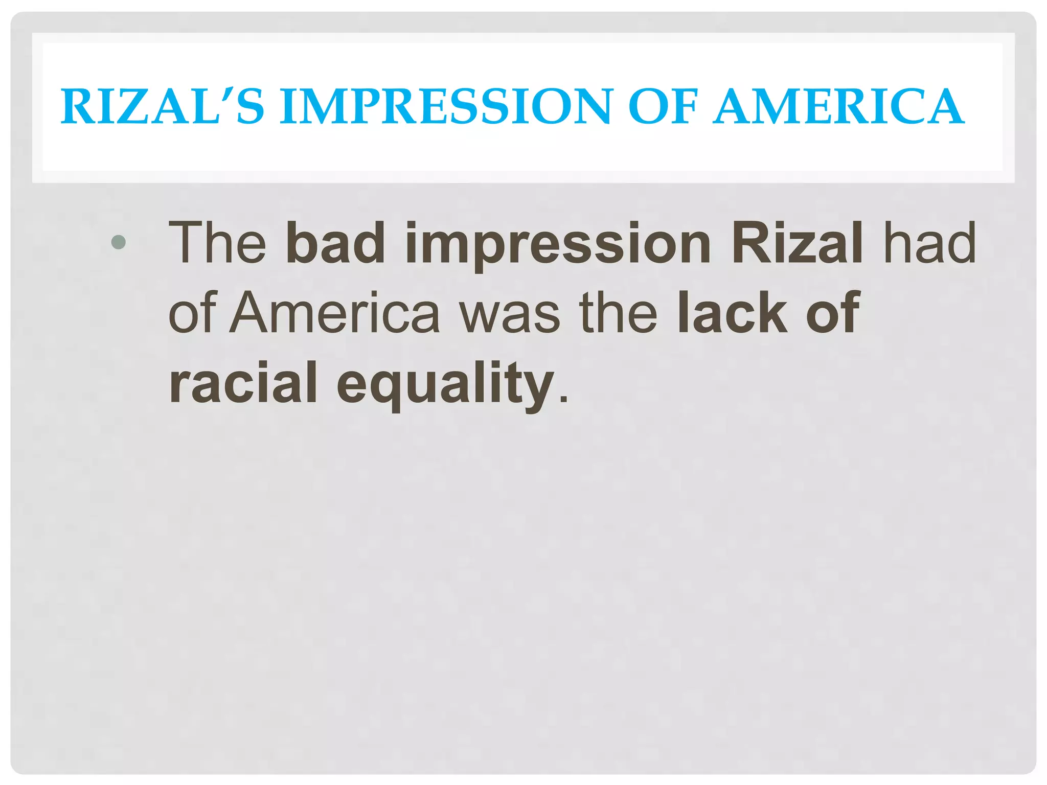 Rizal’s visit to united states 1888 | PPTX
