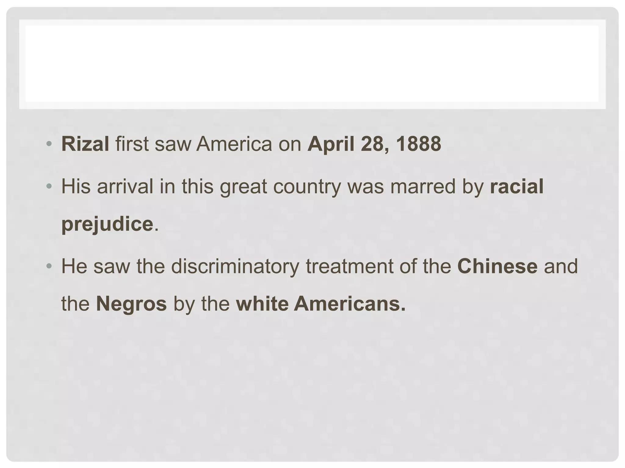 Rizal’s visit to united states 1888 | PPTX