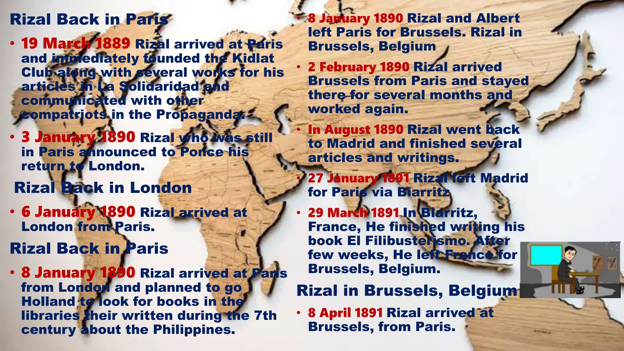 RIZAL TRAVEL ABROAD_sagayap.pptx rizal monuments | PPT