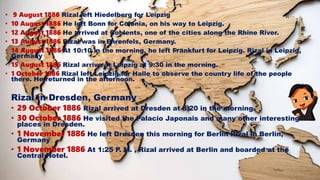 RIZAL TRAVEL ABROAD_sagayap.pptx rizal monuments | PPT