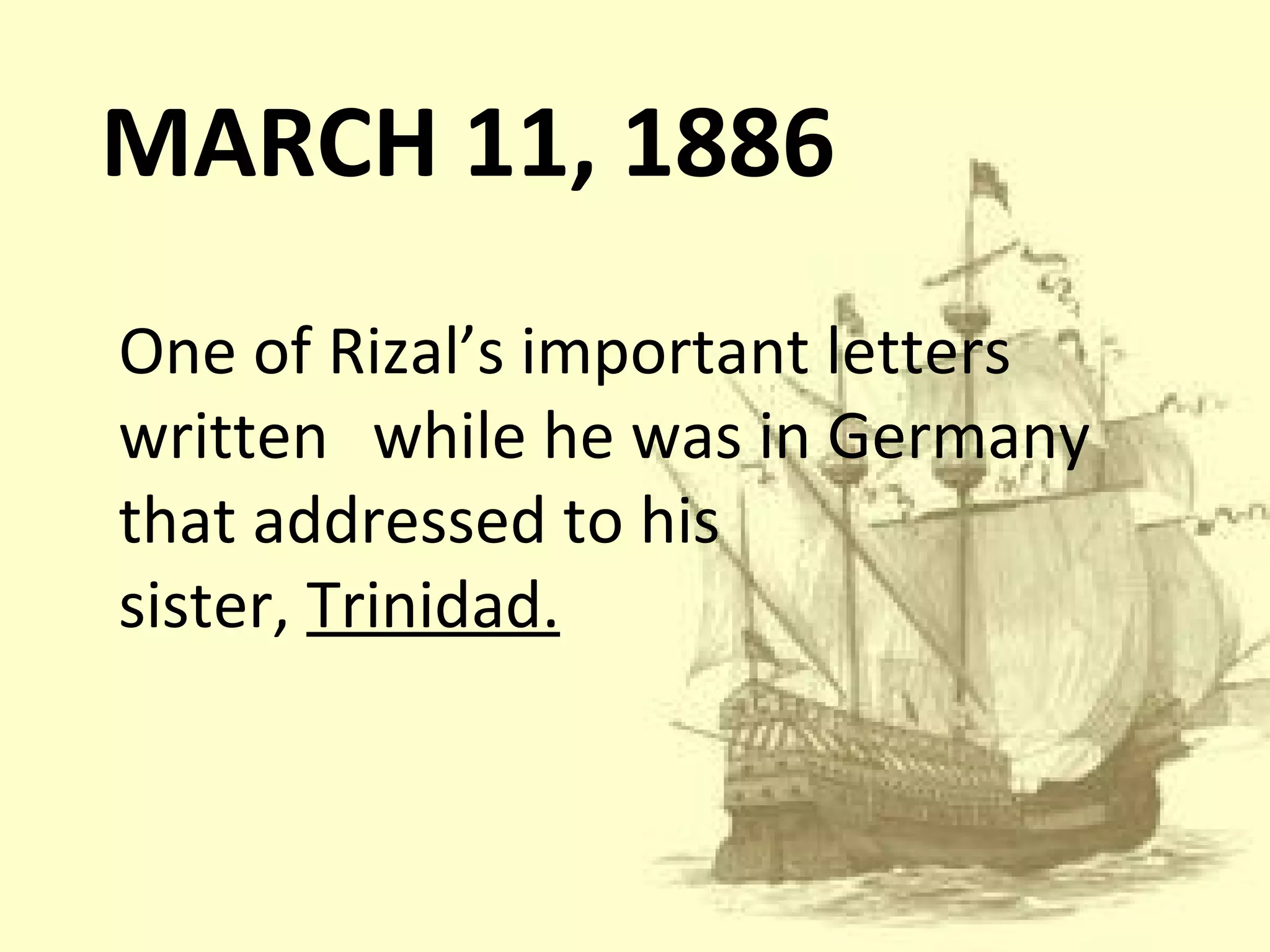Rizal first trip abroad | PPT