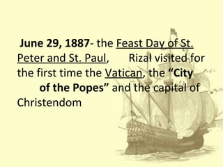 Rizal first trip abroad | PPT