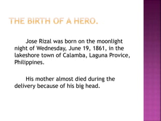 Chapter 1 Advent of a national hero - Rizal | PPTX