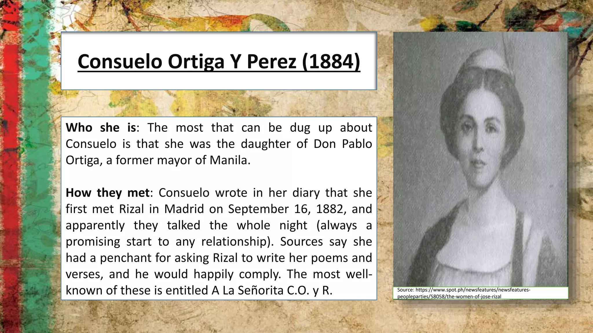 Jose Rizal: Women in Rizal's Life | PPTX