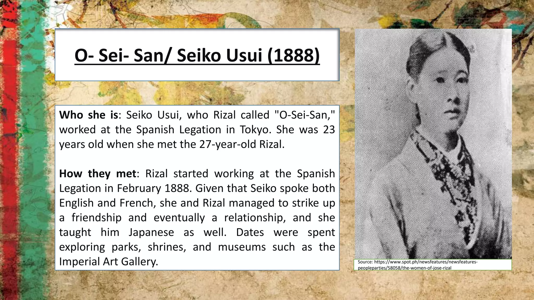 Jose Rizal: Women in Rizal's Life | PPTX