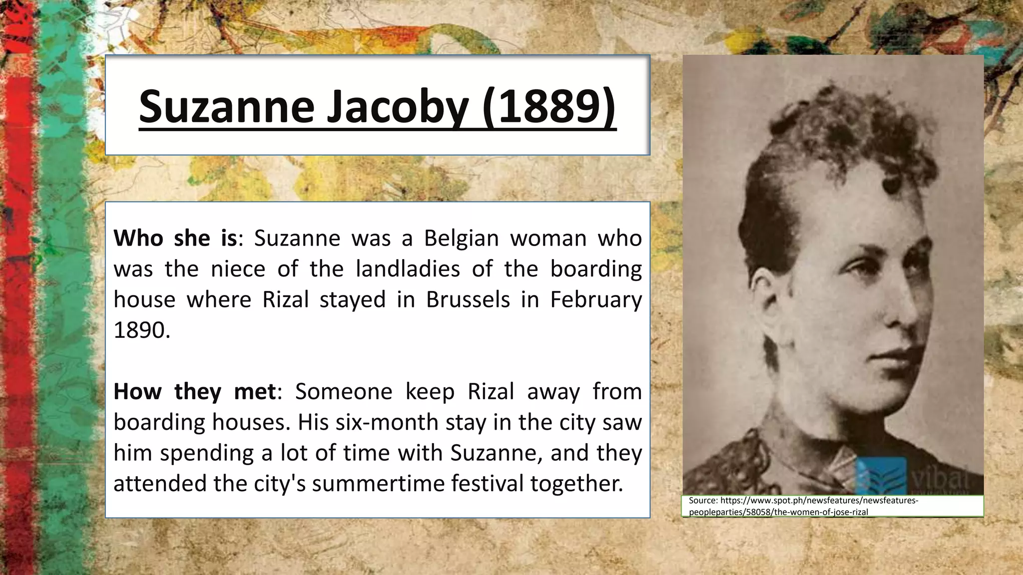 Jose Rizal: Women in Rizal's Life | PPTX