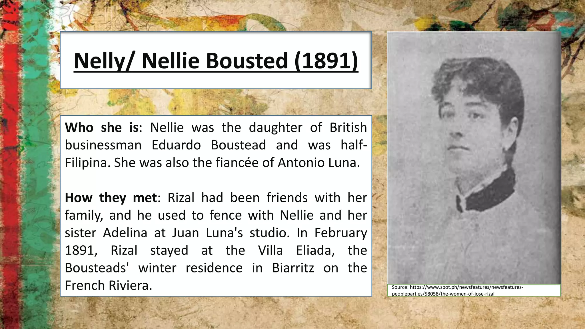 Jose Rizal: Women in Rizal's Life | PPTX