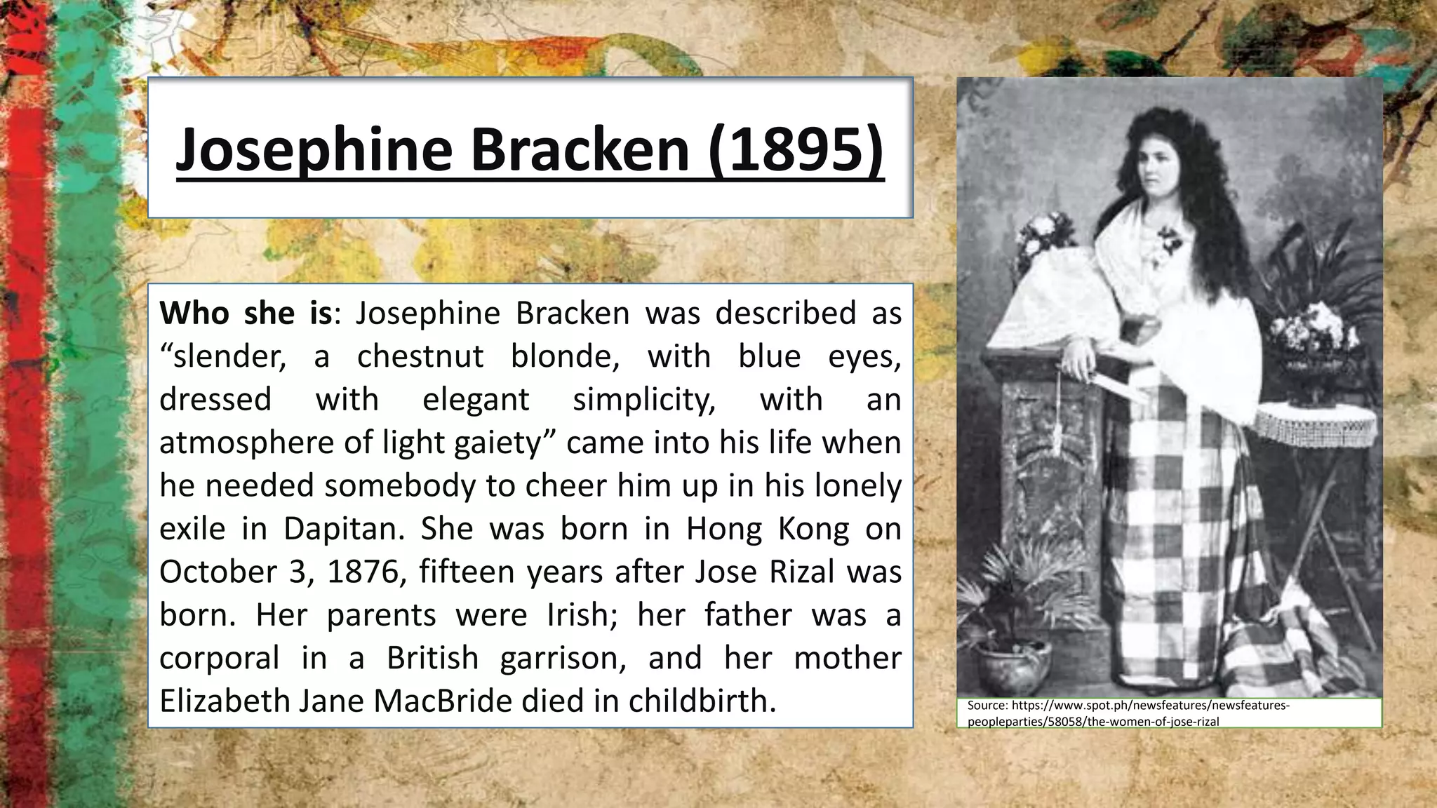 Jose Rizal: Women in Rizal's Life | PPTX