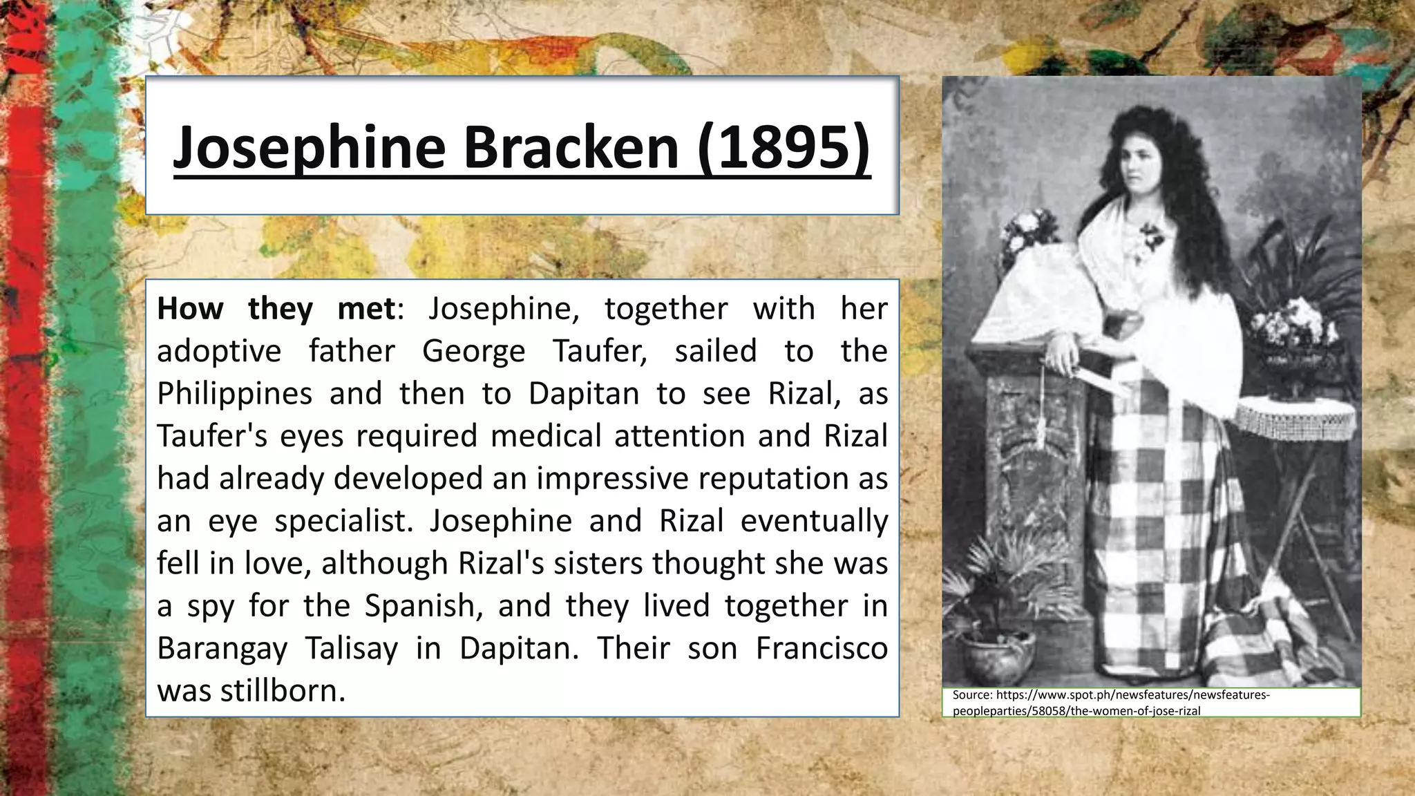 Jose Rizal: Women in Rizal's Life | PPTX