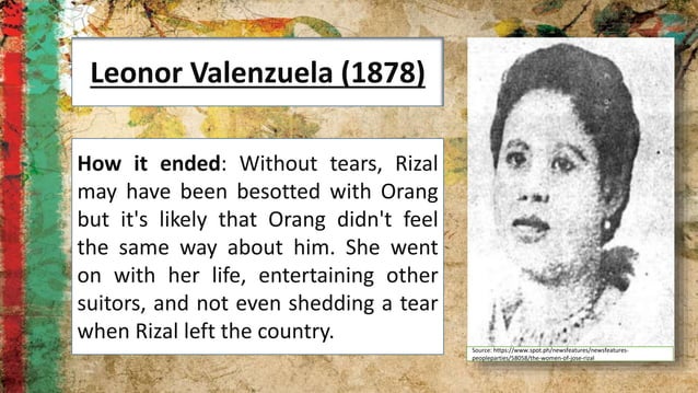 Jose Rizal: Women in Rizal's Life | PPTX