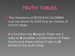 boolean algebra | PPT | Programming Languages | Computing