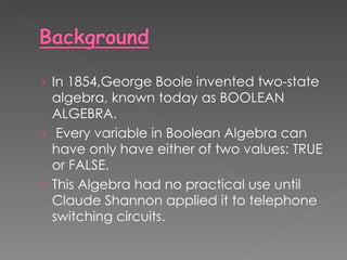 boolean algebra | PPT