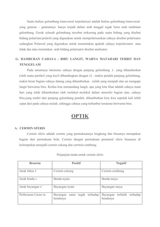 Induksi Elektromagnetik & Cahaya dan Optika | DOCX