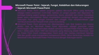 Powerpoint kelebihan dan kekurangan nnnnnnn | PPT