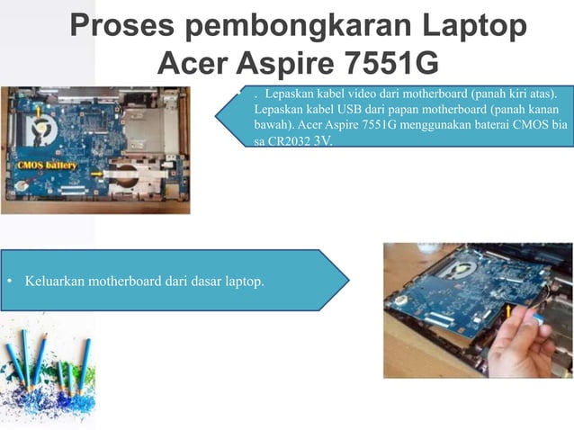 Cara Membongkar laptop acer aspire 7551g | PPTX