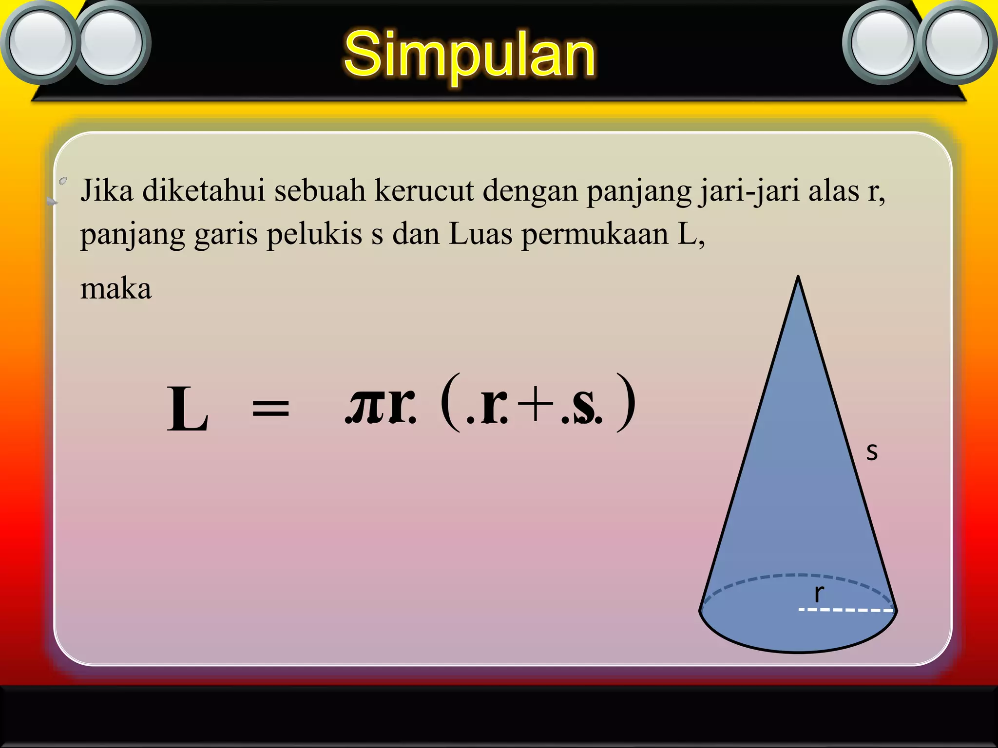 Luas Permukaan Kerucut.pptx | Free Download