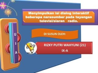 dialog interaktif | PPTX