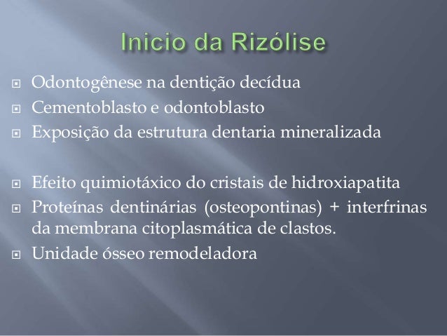Rizólise.