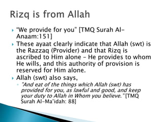 Rizq-Provision | PPTX