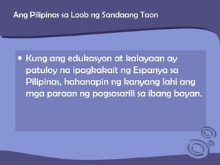 Ang Pilipinas sa loob ng isang taon | PPT