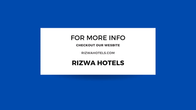 Rizwa Hotels | PPT