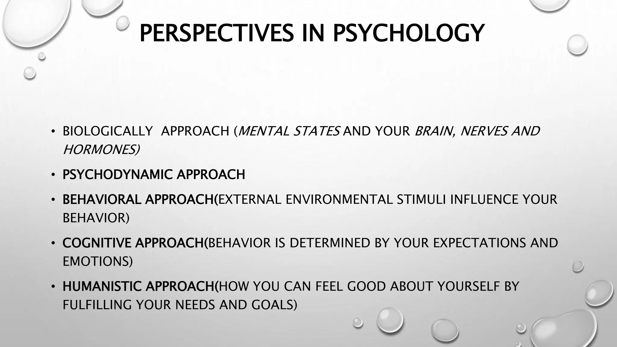 basic human psychology | PPTX