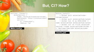 BDD with CucumberJS and WebdriverIO | PPT