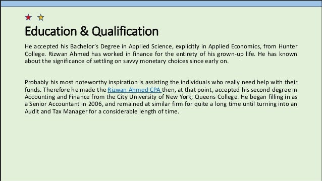 Rizwan Ahmed CPA | PPT