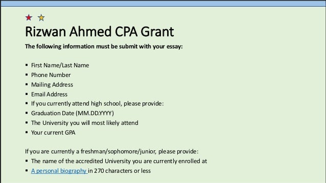 Rizwan Ahmed CPA | PPT