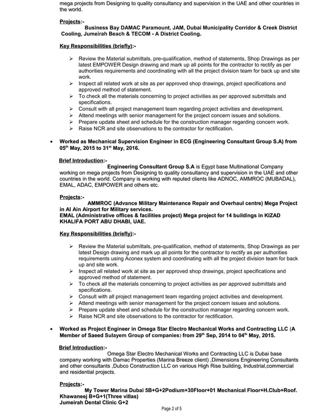 Engr Rizwan asif cv | DOC