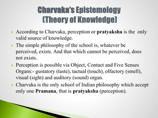 carvaka philosophy | PPTX