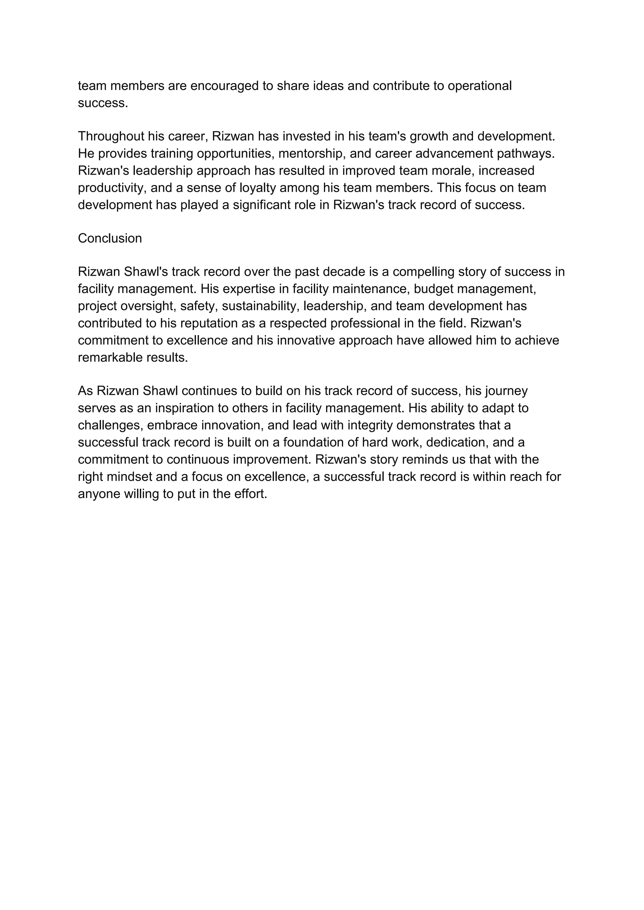 Rizwan Shawl's Track Record_ A Decade of Facility Management Success.docx