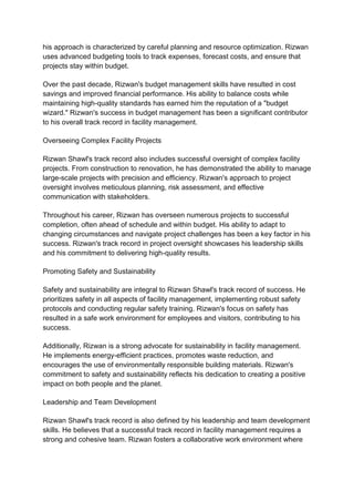 Rizwan Shawl's Track Record_ A Decade of Facility Management Success.docx