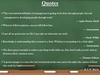 MANAGEMENT WISDOM | PPT