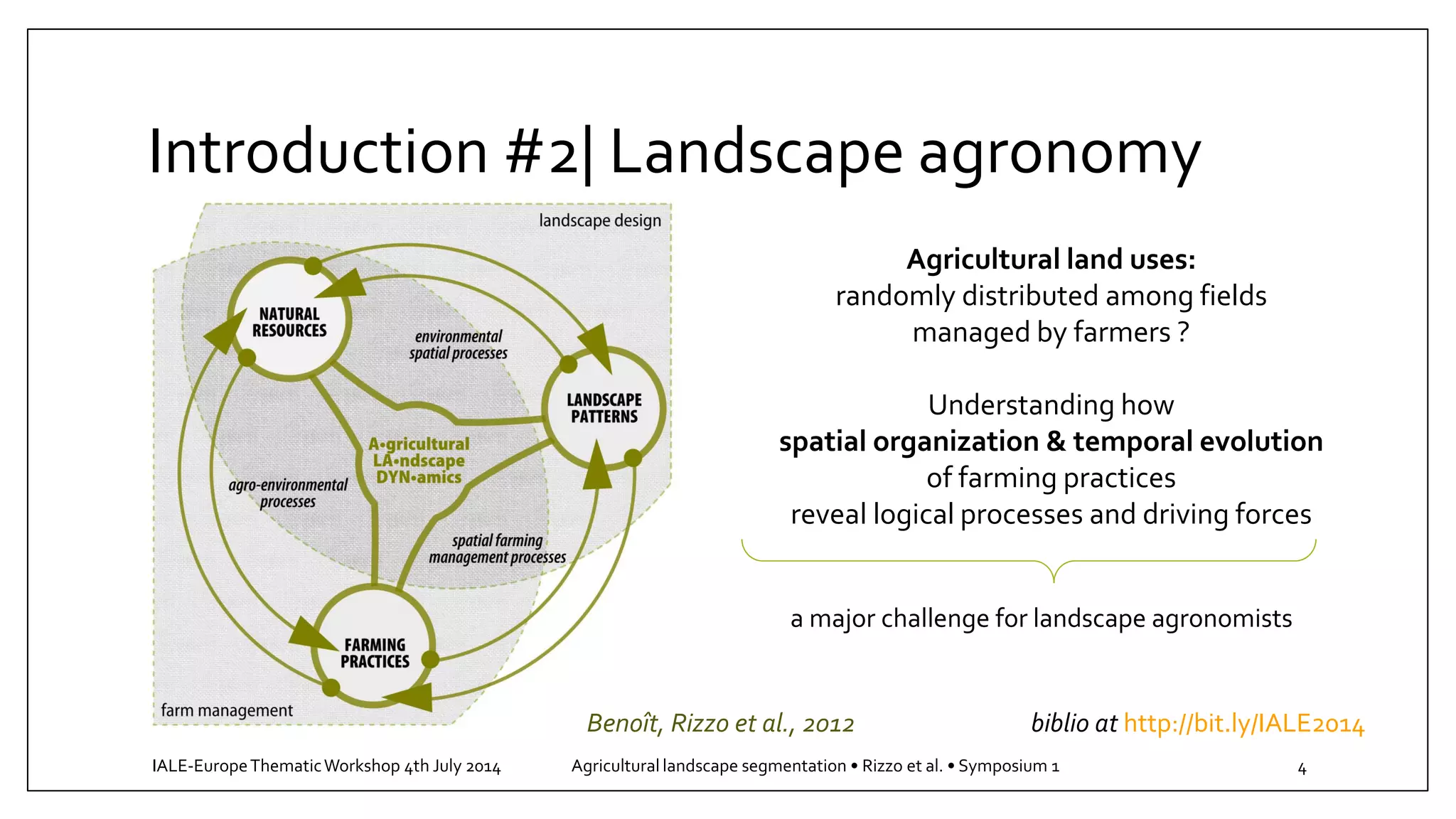 Agricultural Landscape Segmentation A Stochastic Method To Map Heterogeneous Variables Ppt