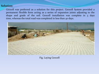 Application of Geocell in Geotechnical Engineering | PPTX