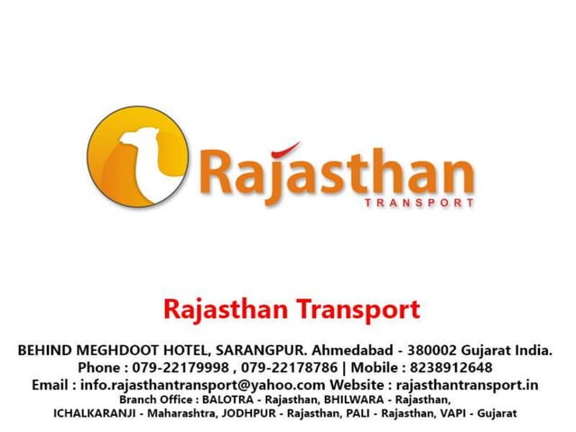Rajasthan Transport | PPTX