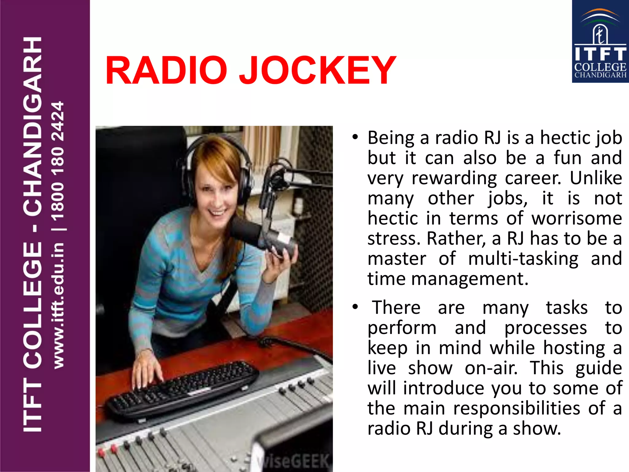 ITFT-MEDIA Radio jockey | PDF