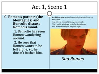 Romeo and Juliet Act 1 Summary | PPTX