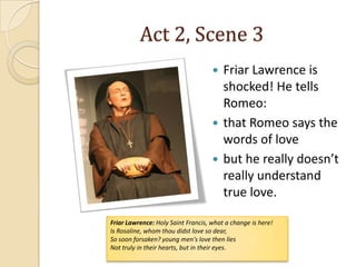 Romeo and Juliet Act 2, Scenes 3-6 Notes | PPTX