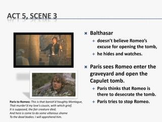 Romeo and Juliet Act 5 Summary Notes | PPT