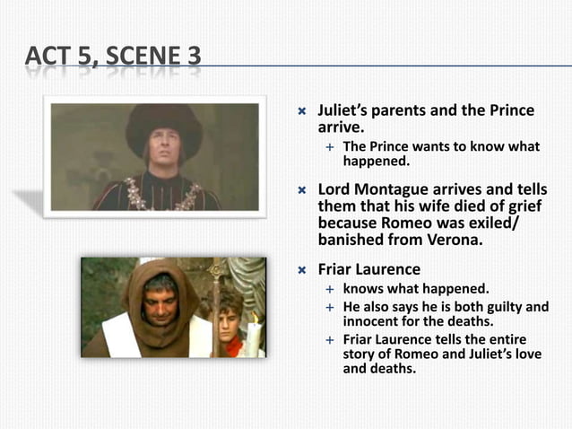 Romeo and Juliet Act 5 Summary Notes | PPTX