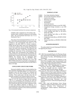 Reliability Analysis of Jacket Platforms in Malaysia-Environmental Load Factors | PDF | Civil ...
