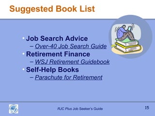 Rjc Plus Planning Your Job Search | PPT