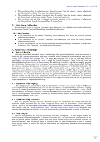 Investigating the Contribution of the Gwanda Community Share Ownership ...