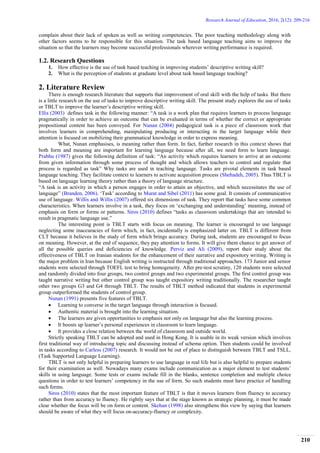 Exploring the Effectiveness of Task Based Language Teaching In the ...